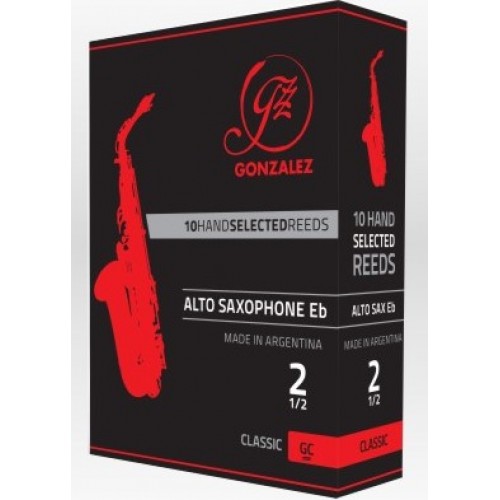 Gonzalez Classic Alto Saxophone Reeds - Box 10